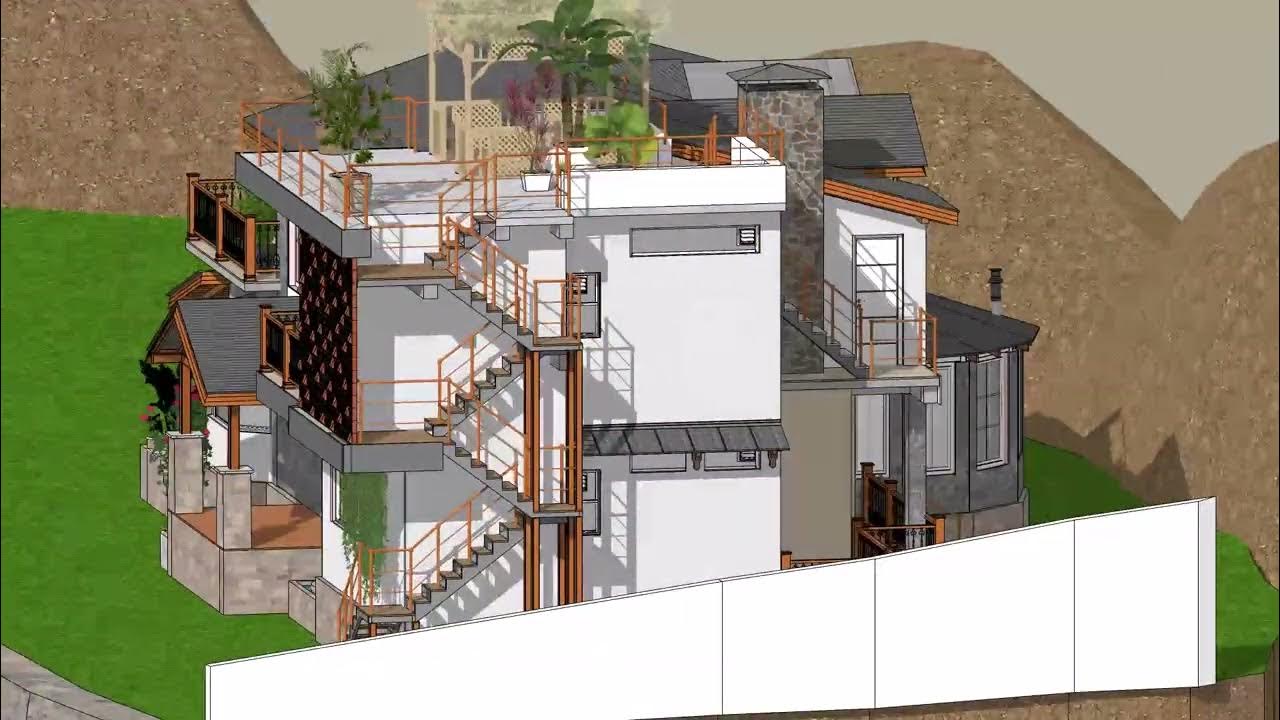 Exterior Elevation | #120.5 | Unrendered | MKSS-CAD Studio - YouTube