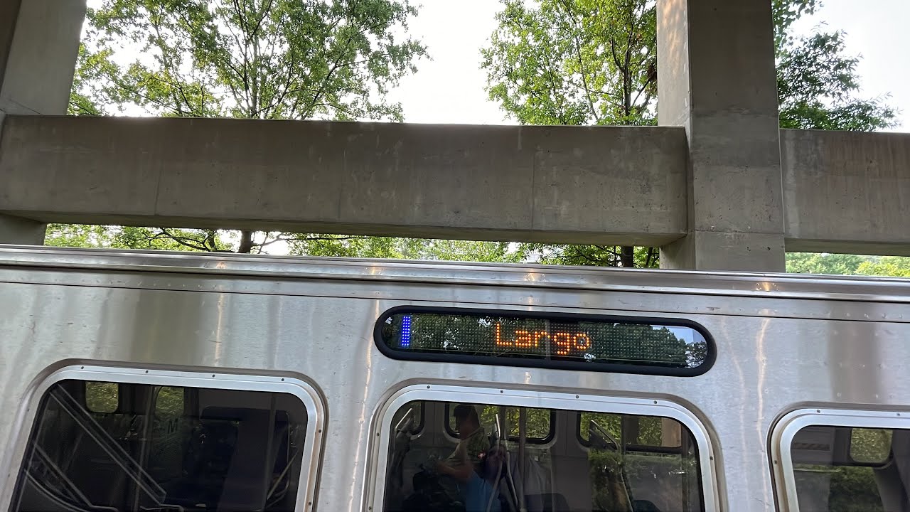 WMATA Subway: Kawasaki 7k Series 🔵Blue Line🔵 Train from Franconia ...