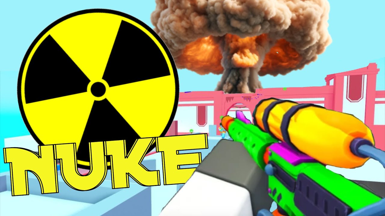 ROBLOX NOOB GETS A NUKE IN ROBLOX PAINTBALL - FIRST TIME PLAYING - YouTube
