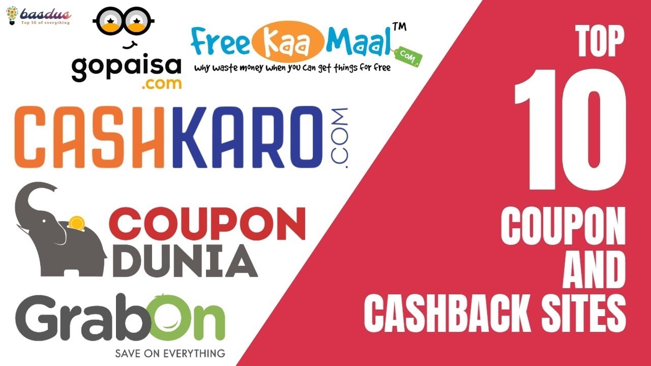 Top 10 Coupon And Cashback Sites | Best offers | Free Products |basdus ...