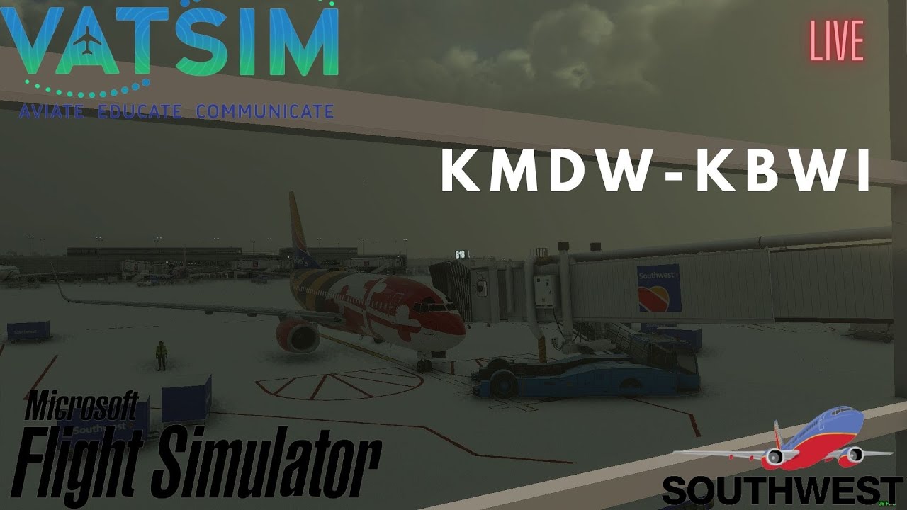 🔴 MSFS Live! | (Maryland One) Real Southwest Ops | Midway (KMDW) to ...