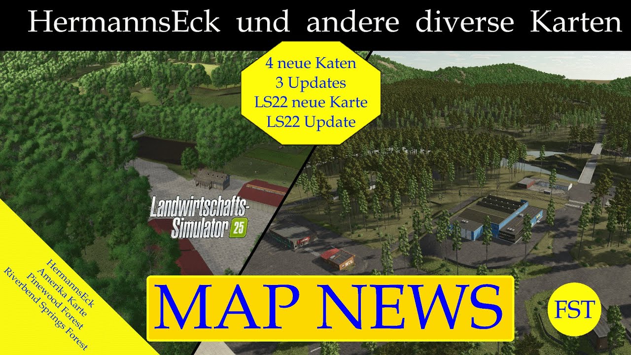 LS25 MAP NEWS HermannsEck und andere diverse Karten 10.-11.12.24 LS25 ...