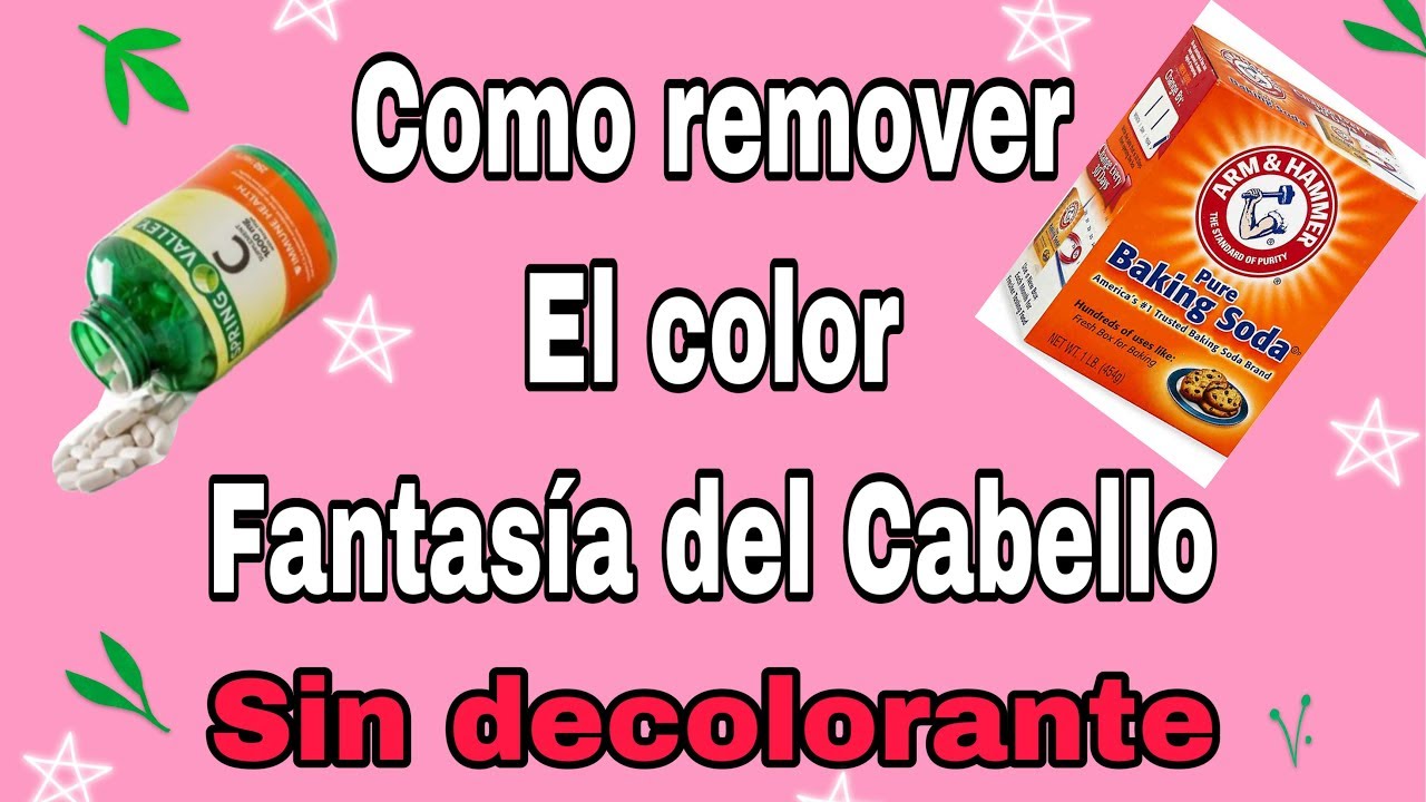 Como remover el color fantasia Sin Decolorar - YouTube
