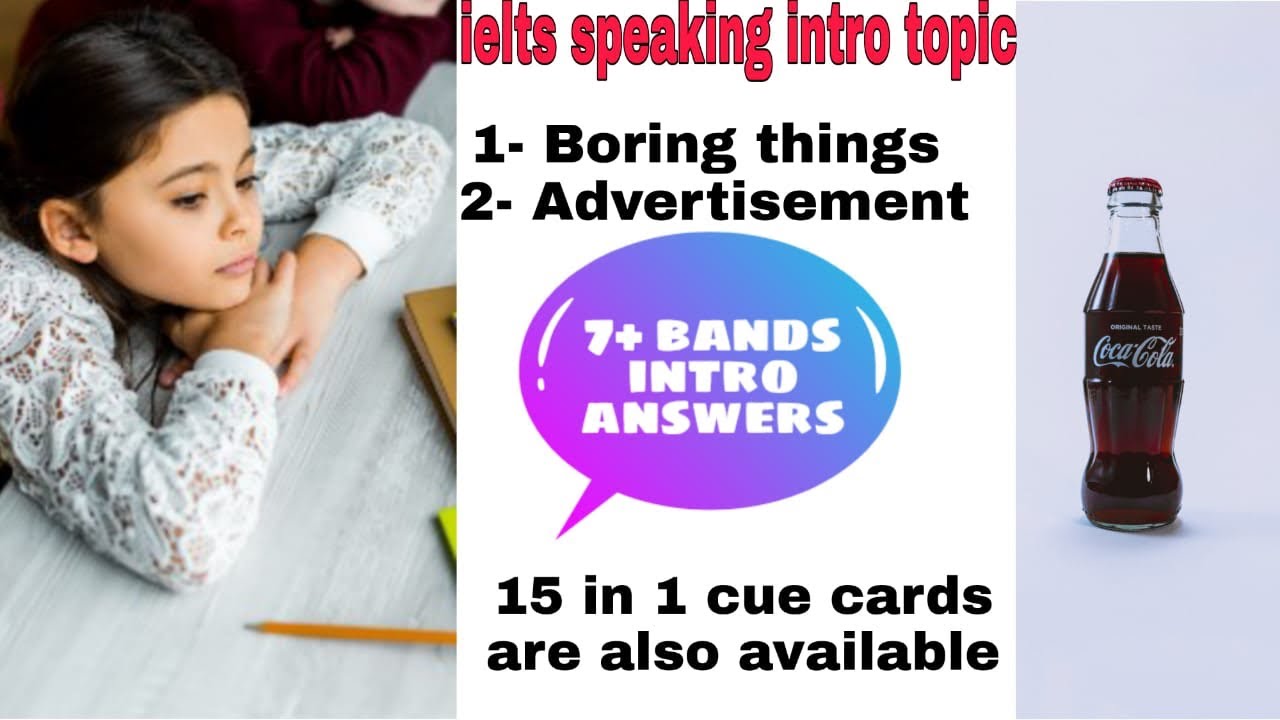 Speaking intro part Boring things || speaking intro part Advertisements ...