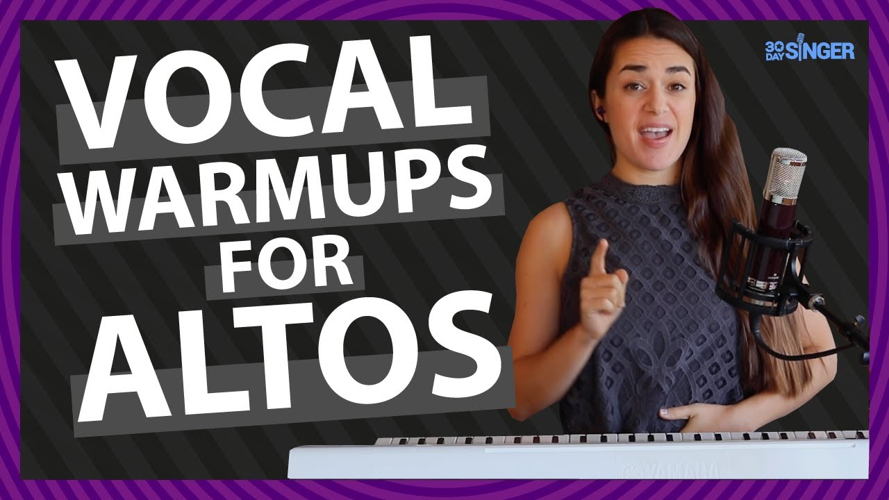 Beginner ALTO Vocal Exercises - Easy 10 minute warmup | 30 Day Singer ...