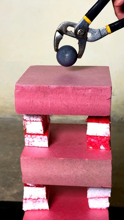 Hot Metal Ball vs Styrofoam #satisfying #experiment #science #asmr ...