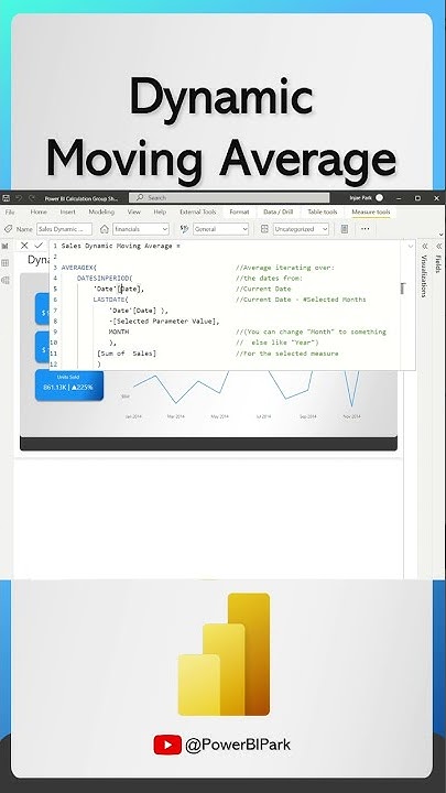 Dynamic Moving Average in Power BI - YouTube