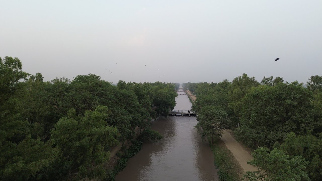 Raja jang Nahar city qasoor B.R.B canal.drone view - YouTube