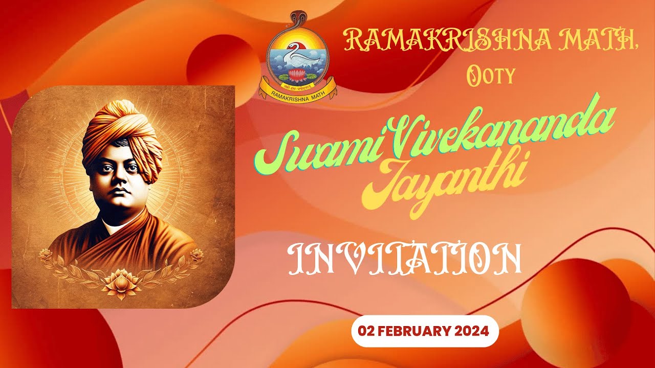 Swami Vivekananda Birthday Celebrations 2024 - Invitation - YouTube