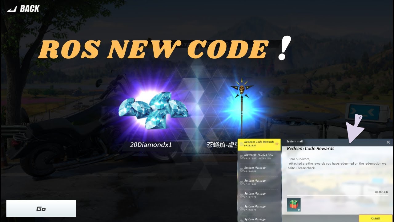 "ROS NEW CODE WITH FREE DIAMONDS" 2021 - YouTube