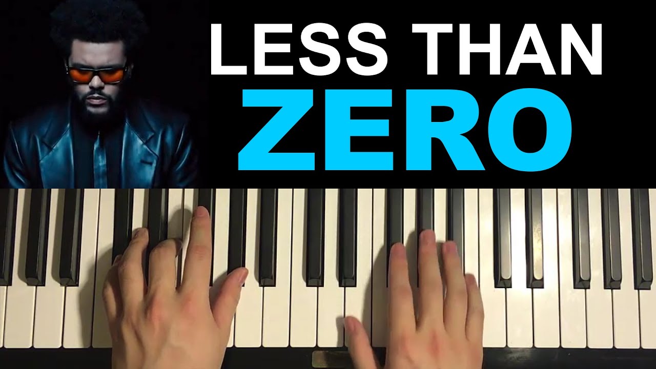 The Weeknd - Less Than Zero (Piano Tutorial Lesson) - YouTube