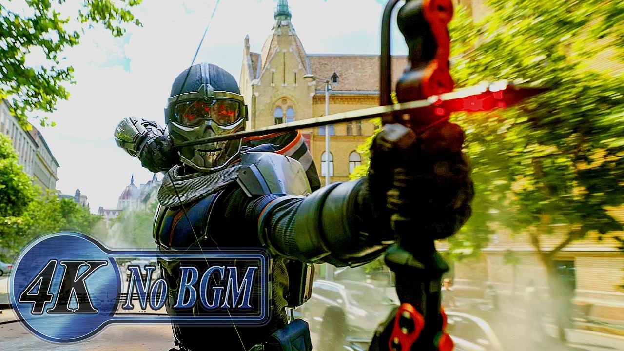 Natasha and Yelena Escaping Taskmaster Fight Scene [No BGM] | Black Widow - YouTube