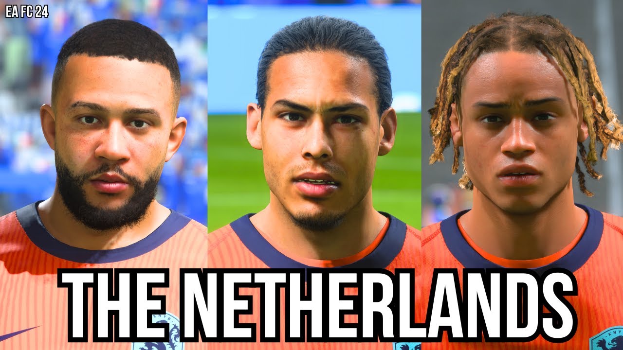 EA FC 24 The Netherlands Faces - YouTube