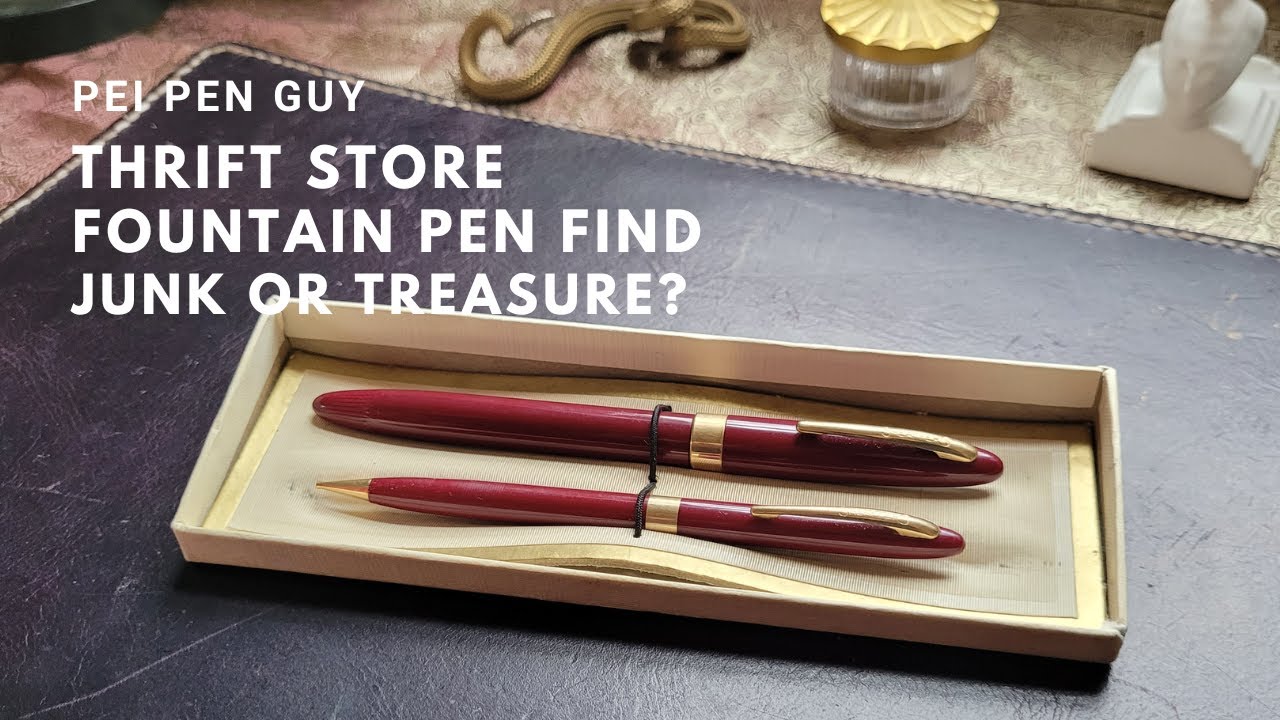 Thrift Store Fountain Pen Find! Junk Or Treasure? - YouTube
