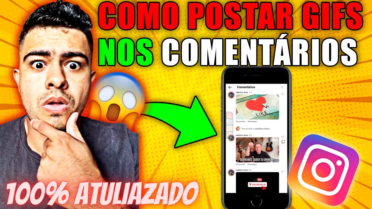 COMO COLOCAR GIF NOS COMENTÁRIOS DO INSTAGRAM COLOCAR GIF NOS ...
