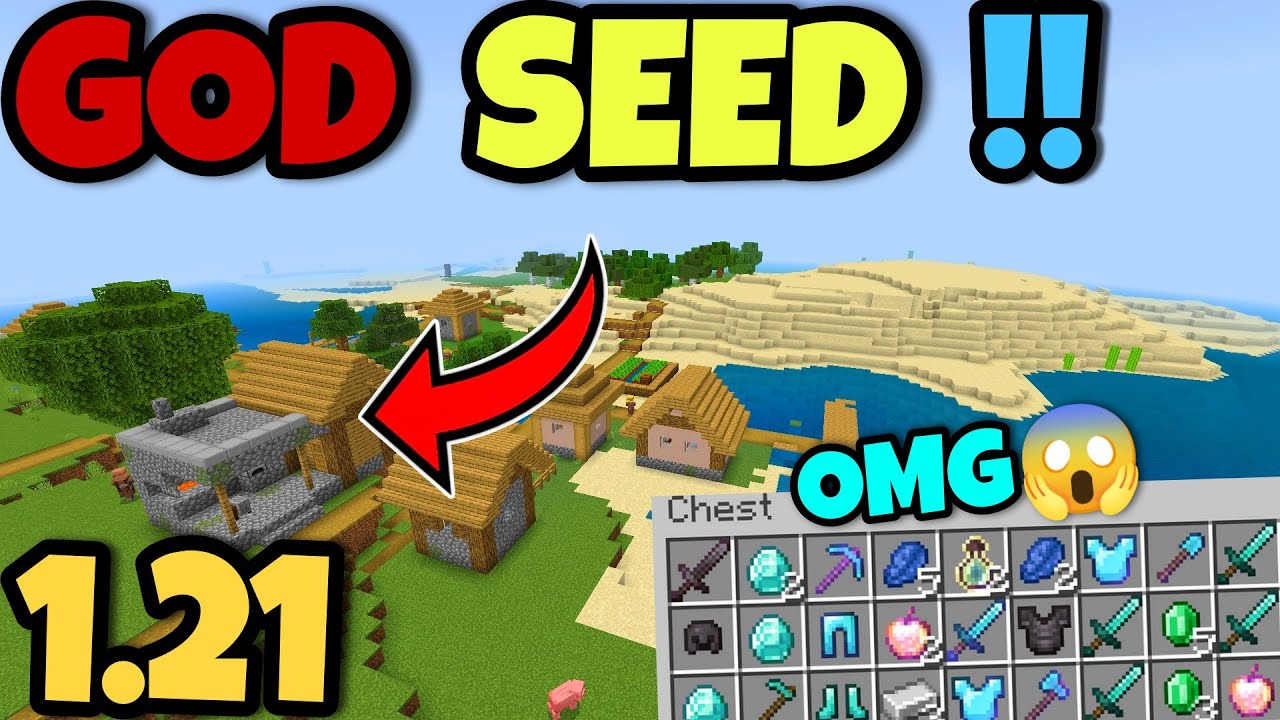 🔥(GOD SEED) Minecraft Bedrock & Pocket Edition | Seed Minecraft 1.21 ...