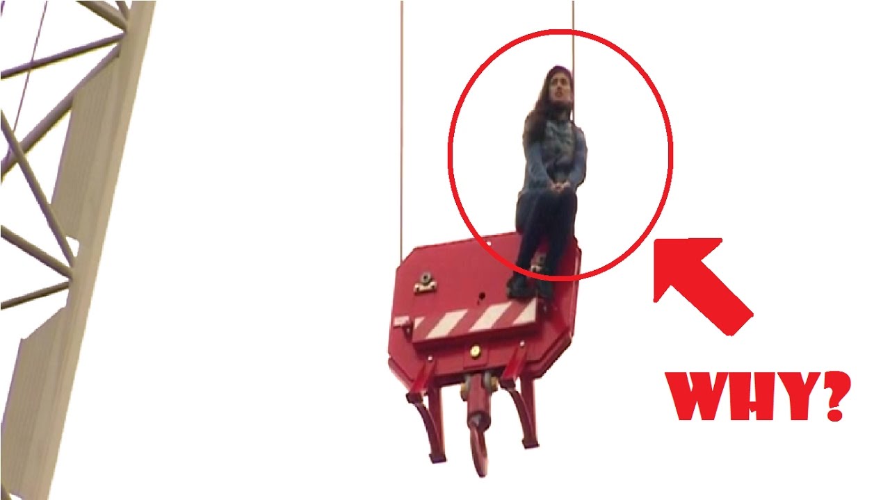 BREAKING NEWS - TORONTO GIRL CLIMBS CRANE!!!!? - YouTube