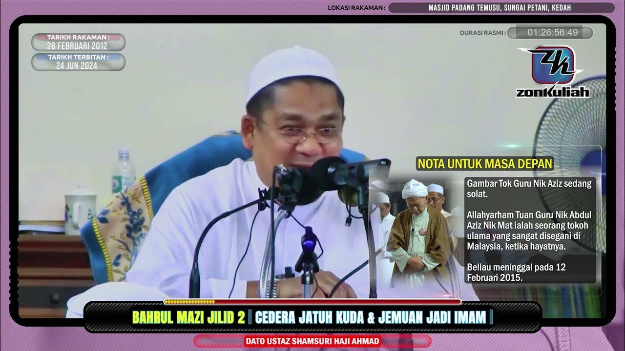 BM2 | 280212 | "Cedera Jatuh Kuda & Jemuan Jadi Imam" - Ustaz Shamsuri Ahmad - YouTube