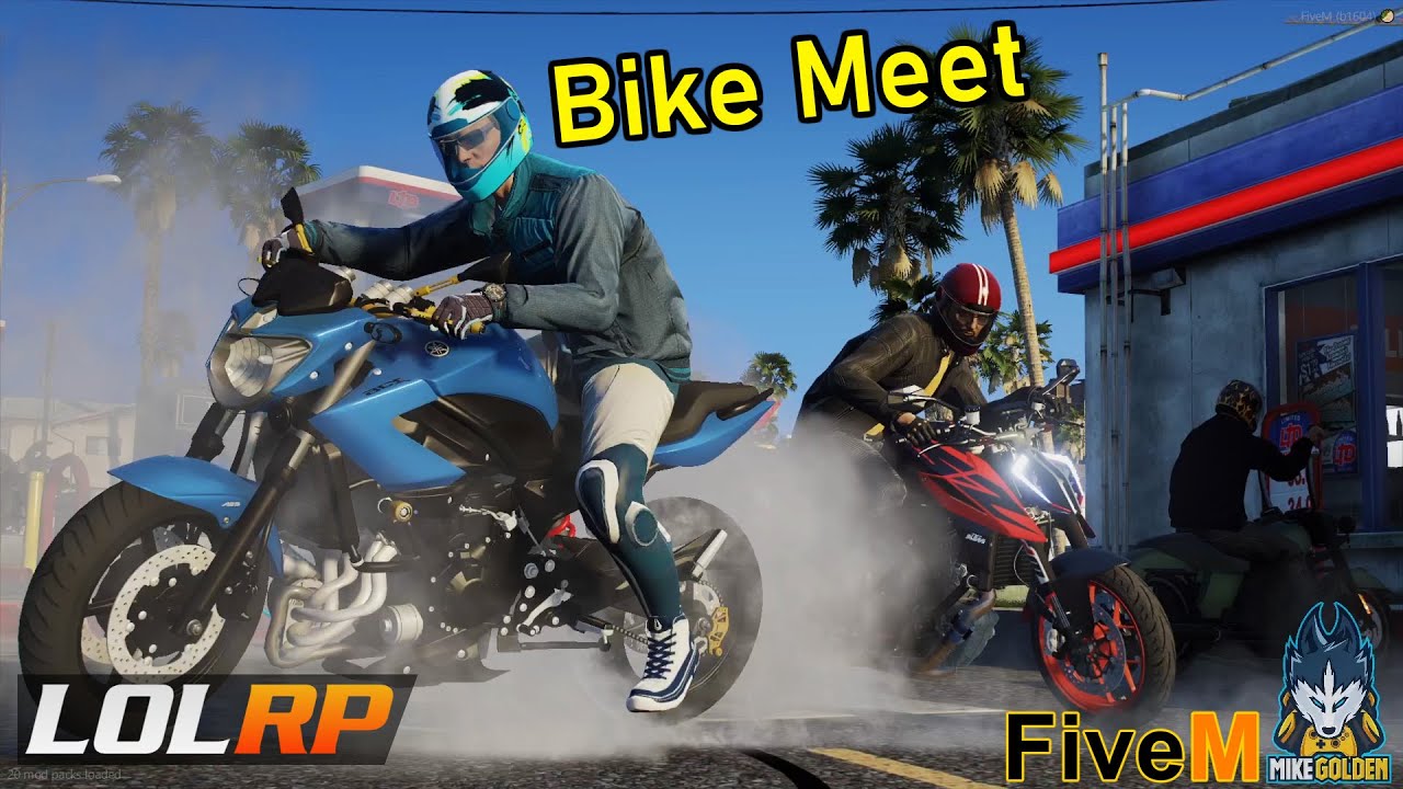 Off-Duty Los Santos Police Officer Patrol - Motorcycle Meet | GTA 5 ...