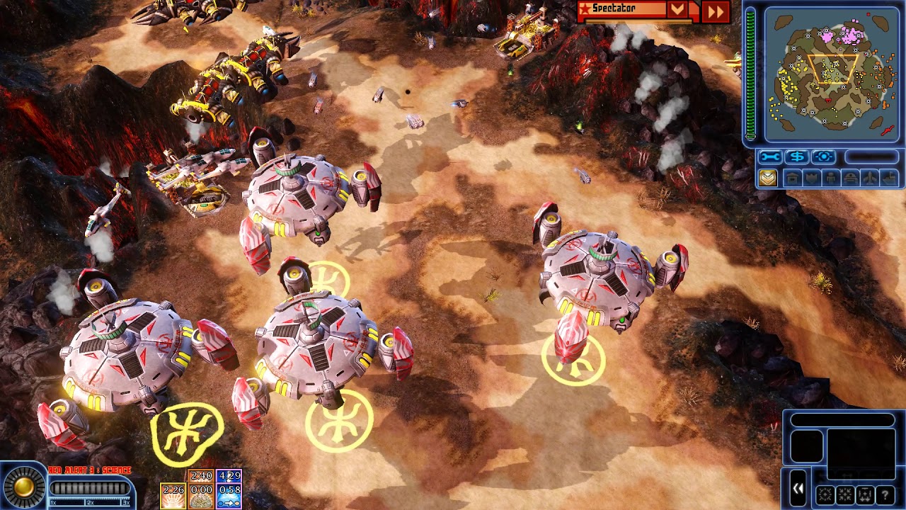 red alert 3 science mod Destroyer vs 5 brutal ai - YouTube