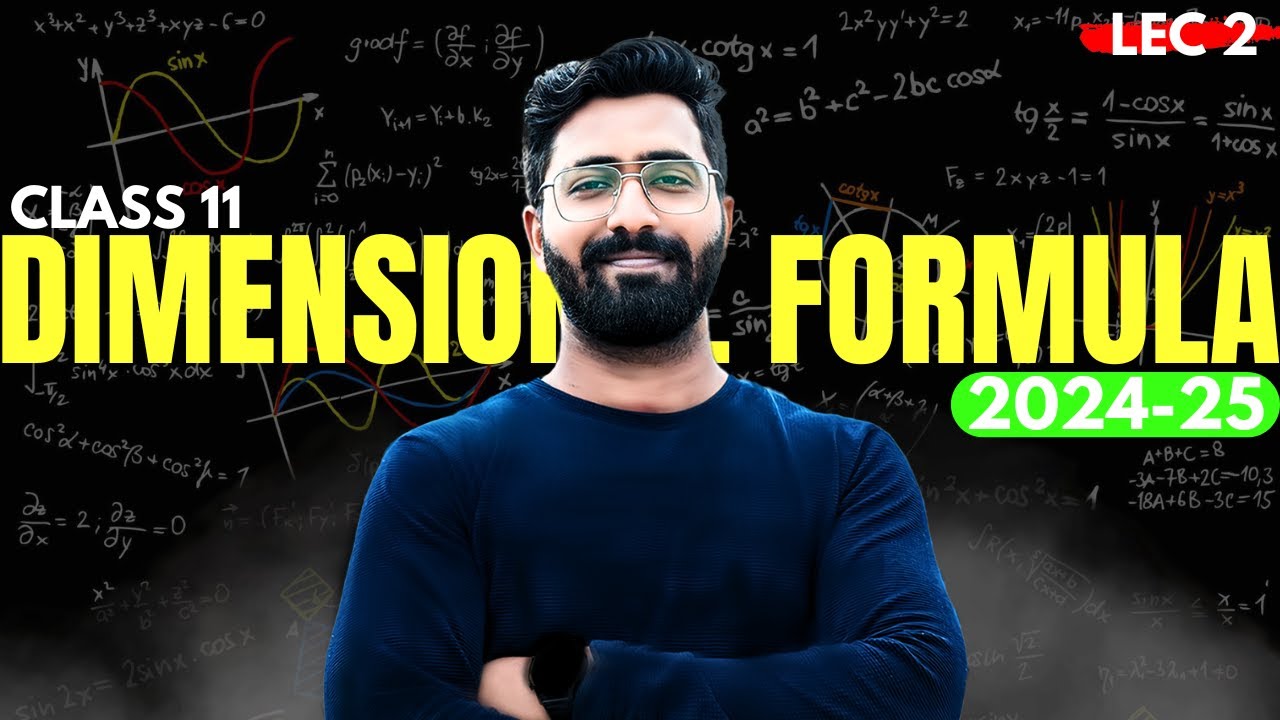 L2 | DIMENSIONAL FORMULA | CLASS 11| Physics by SWAGAT PANDA - YouTube
