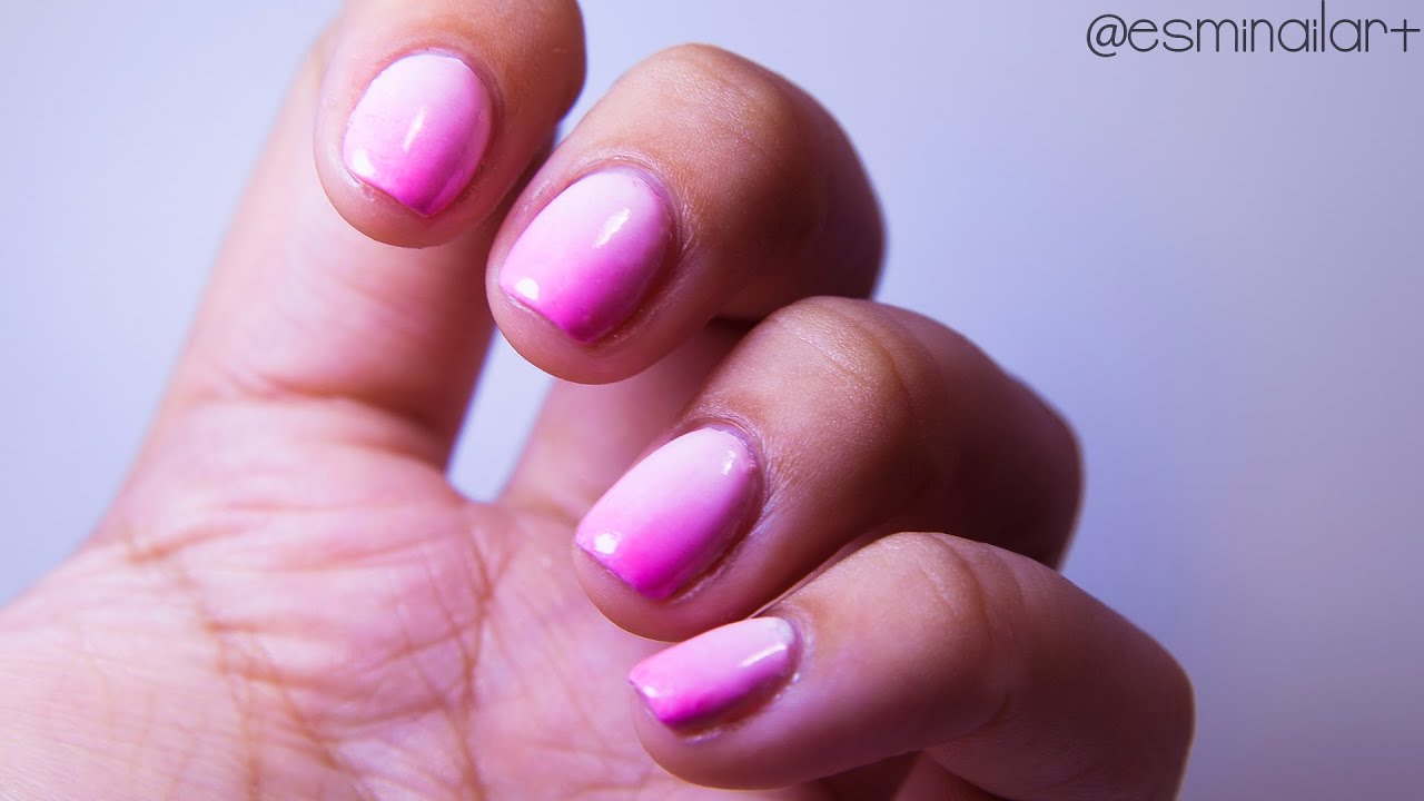 Gradient Nails | Tutorial - YouTube