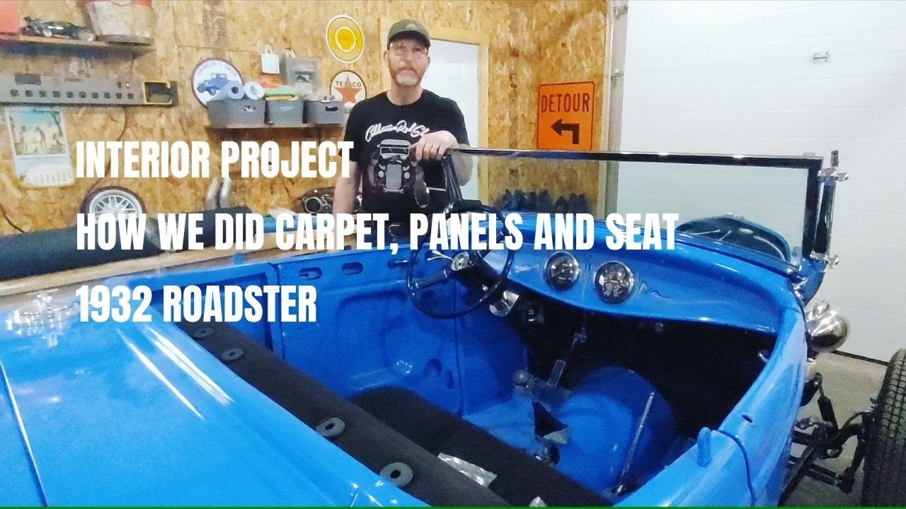 How to make easy door or kick panels for early ford hot rods - YouTube