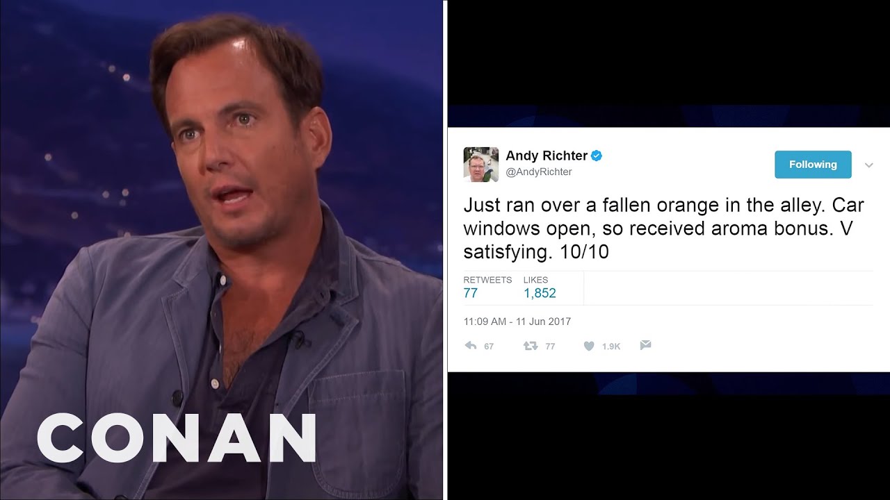 Will Arnett Critiques Andy Richter’s Tweets | CONAN on TBS - YouTube