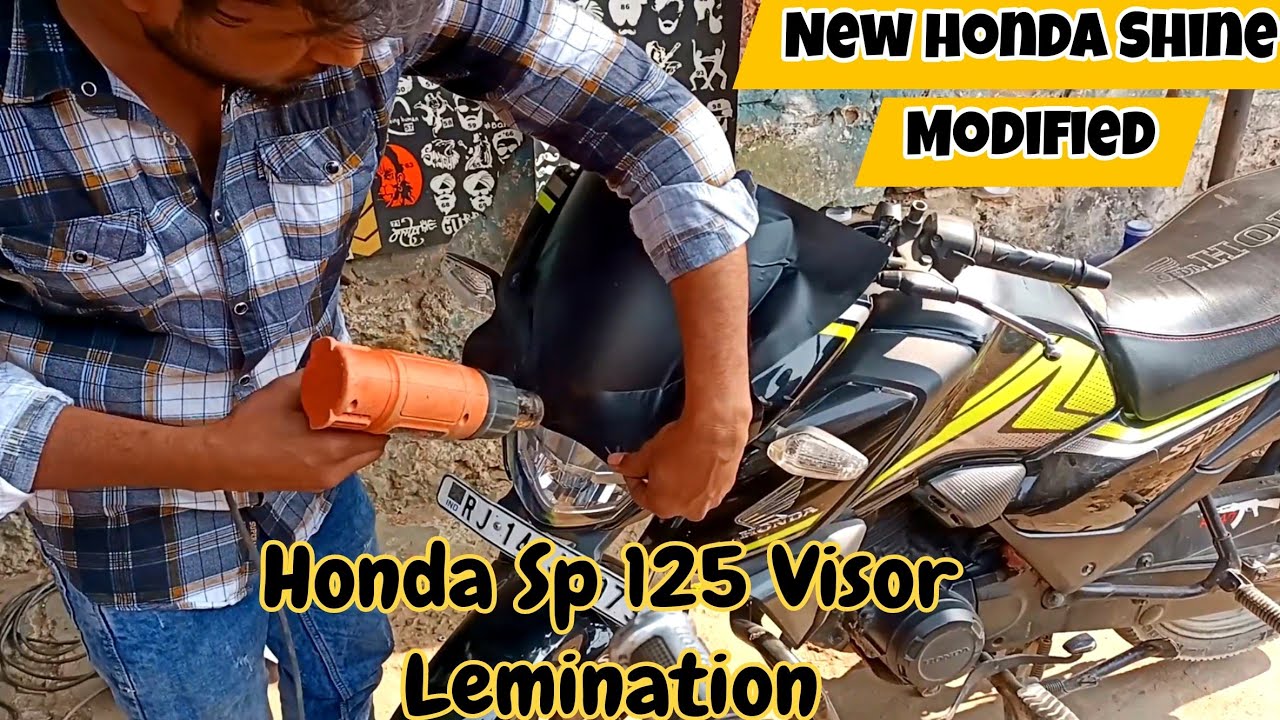 Honda SP 125 Visor Lemination 😱|| Honda SP 125 Modified 😍|| Honda shine ...