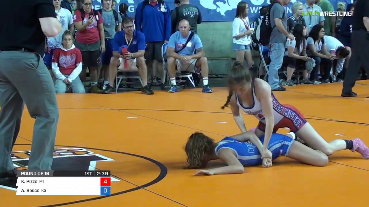 Junior WM 106 Round of 16 - Katlyn Pizzo (MI) vs. Anayka Besco (KS ...