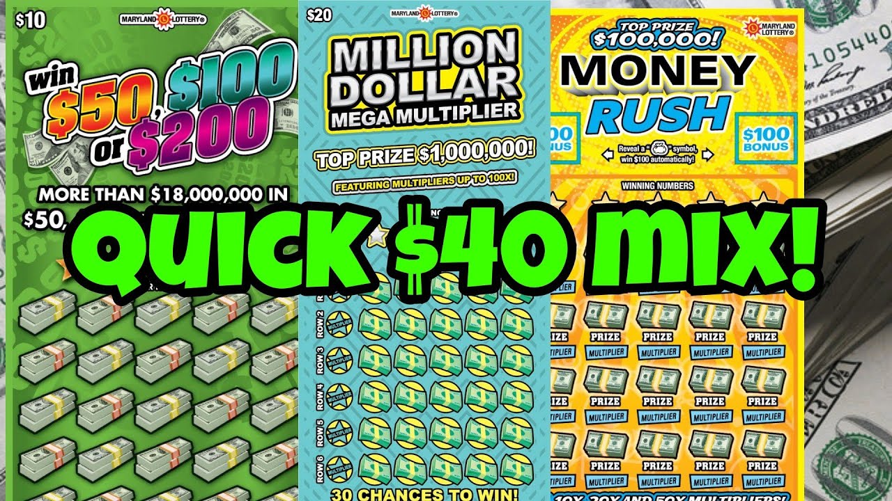 Md Lottery 🔴 Money Rush, Million Dollar Mega Multiplier, $50 $100 $100 ...