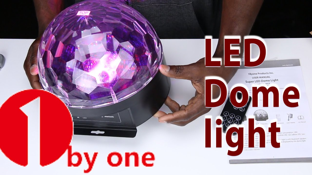 1byone® Bluetooth Speaker & LED Dome Light SKU: O00QL-0420 UNBOXING ...