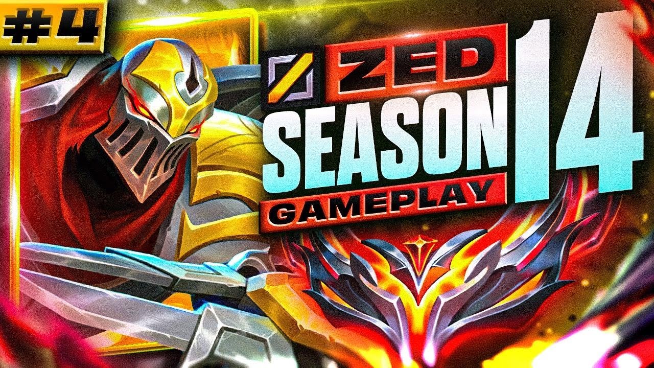 Season 2024 Zed Gameplay #4 - Season 14 High Elo Zed - New Zed Builds ...