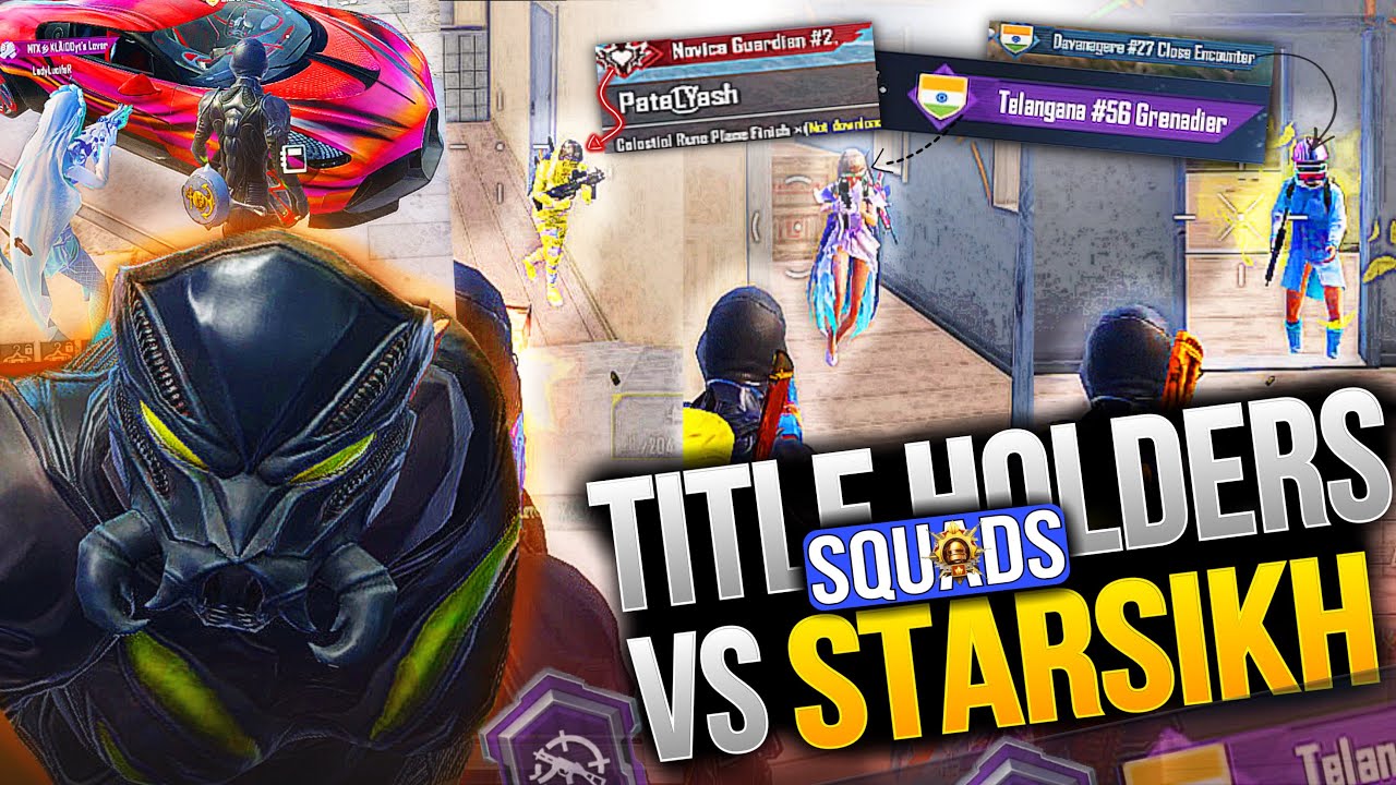 Rich + Rare Title Pro Squads vs StarSikh🥷| 7KD Player Appreciated My ...