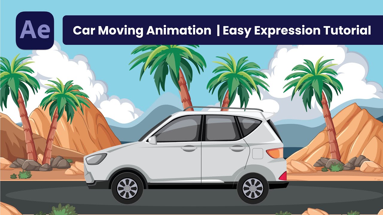 Car Moving Animation in After Effects - Using Expressions - YouTube
