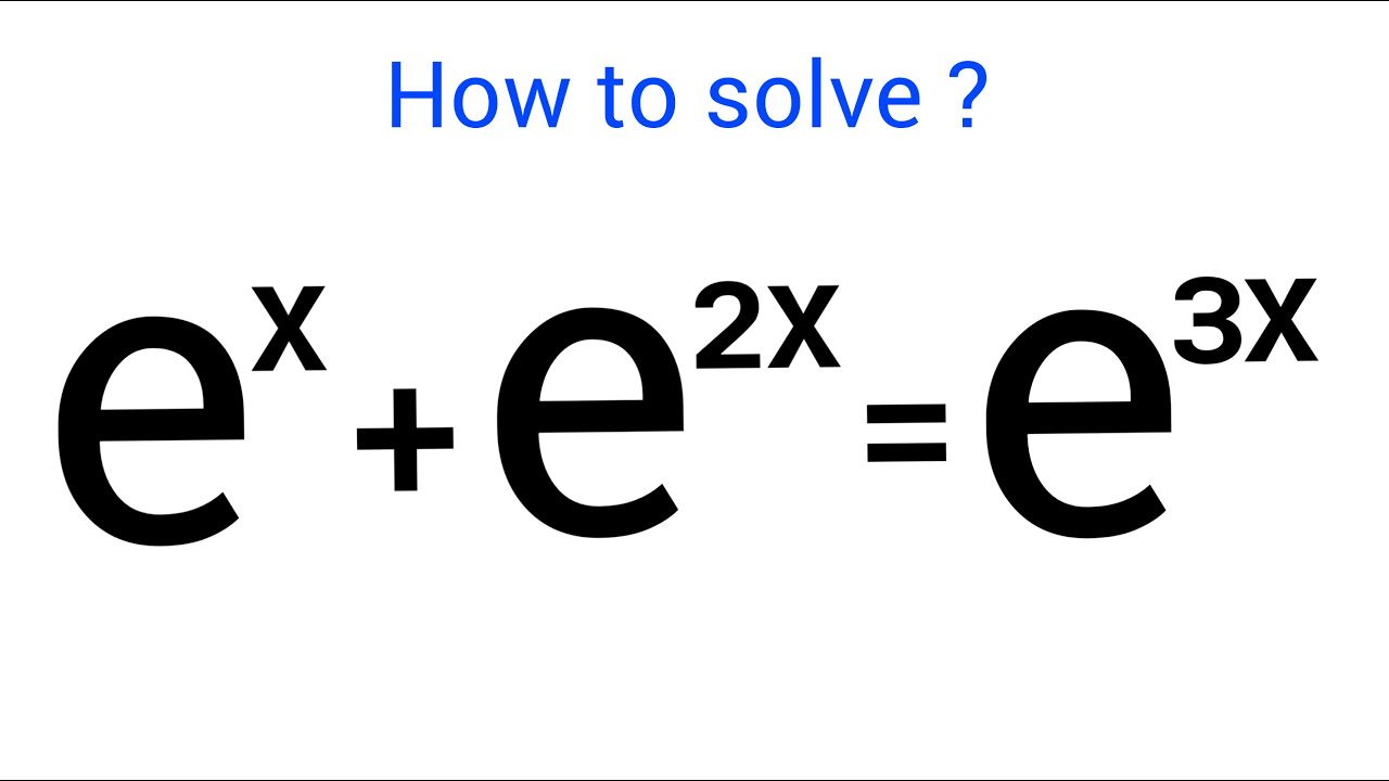 A Nice Mathematical Exponents Problem - YouTube