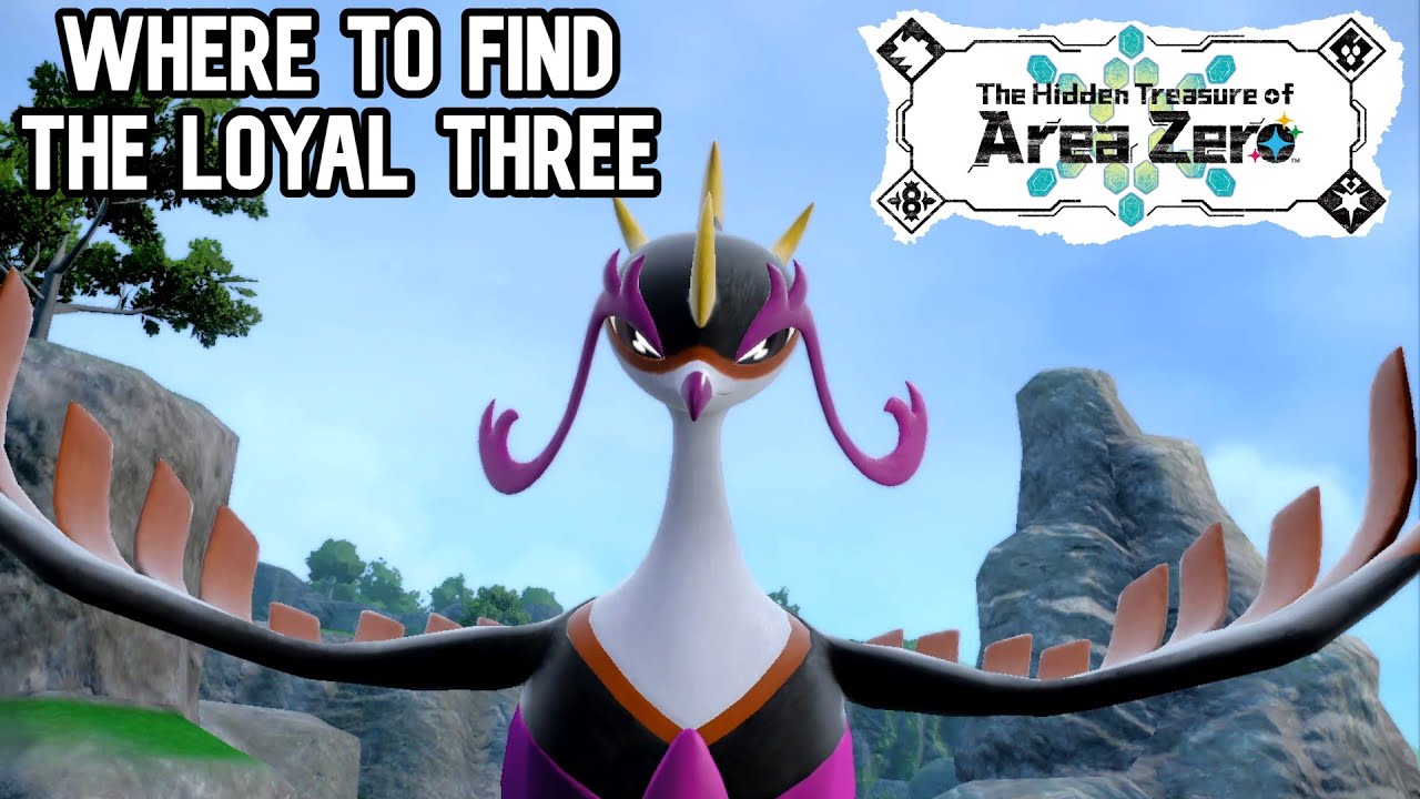 WHERE TO FIND THE LOYAL THREE Pokemon Scarlet/Violet: The Teal Mask ...