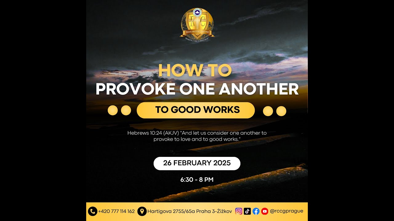 HOW TO PROVOKE ONE ANOTHER TO GOOD WORKS || MONTH OF GOOD WORKS ...