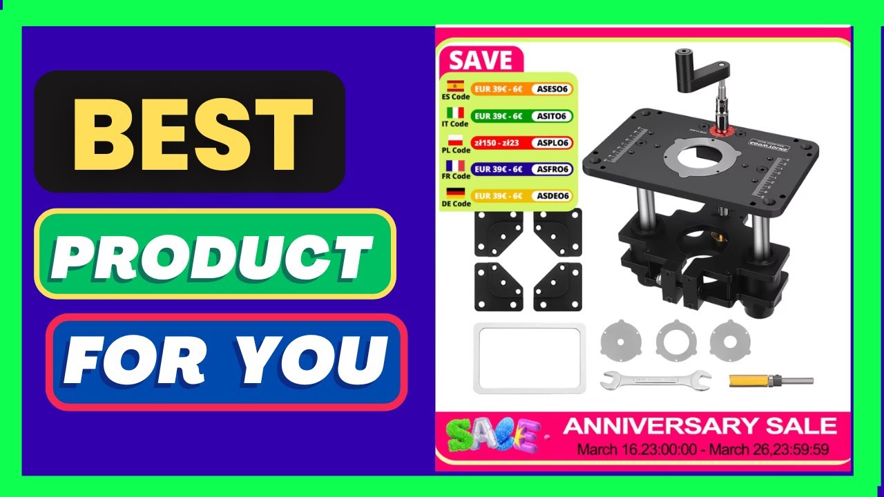 GD7 PRO Router Lift for 65mm 69mm Wood - YouTube