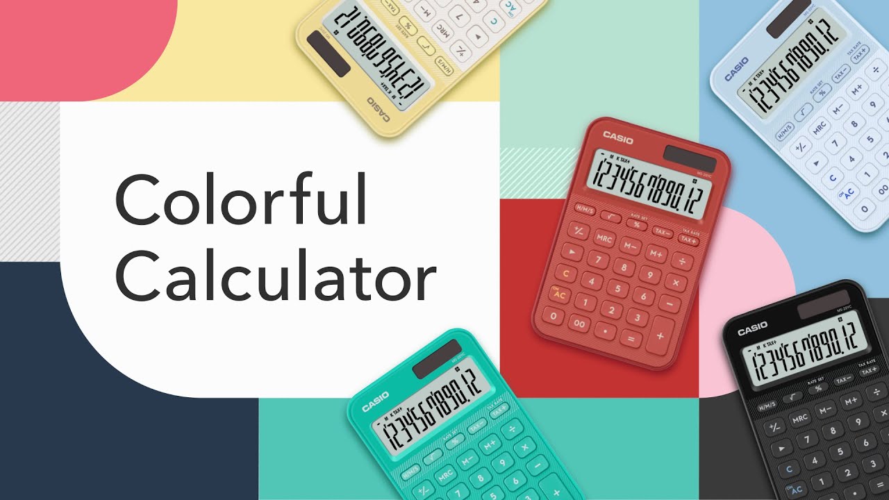 CASIO｜Colorful Calculator – MY STYLE, MY COLOR - YouTube