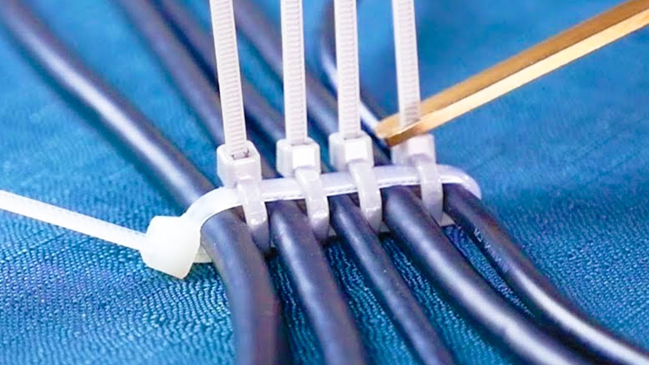 Secret uses of zip ties that very few know - YouTube