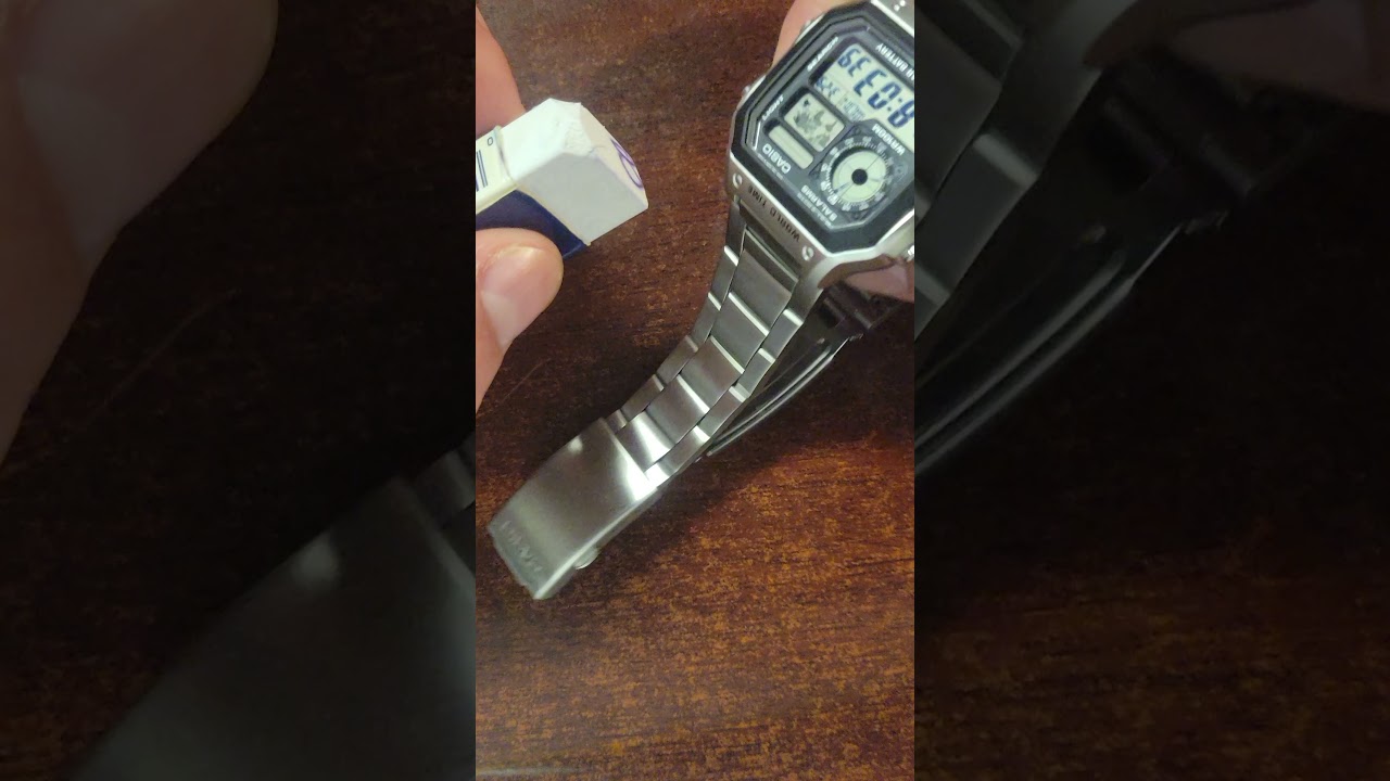 Casio Royale AE1200 Easy Case Mod Using An Eraser! - YouTube