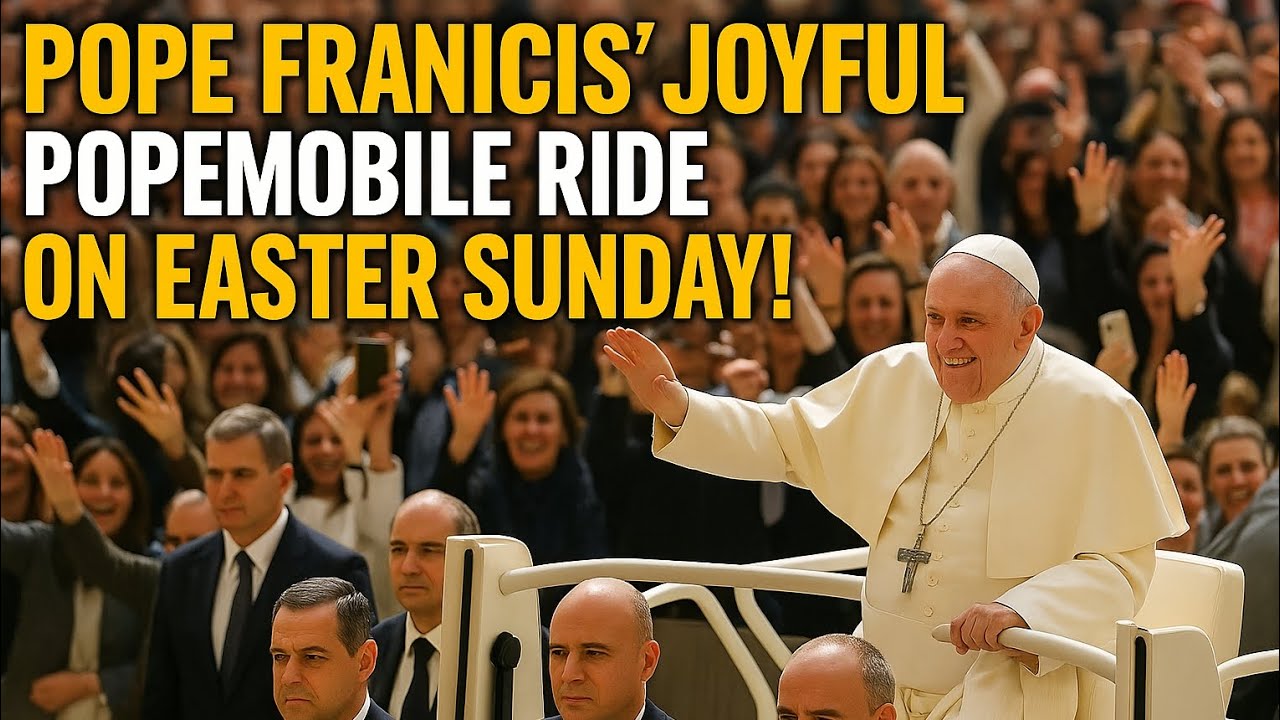 Pope Francis' Joyful Popemobile Ride on Easter Sunday! #popfrançaise # ...