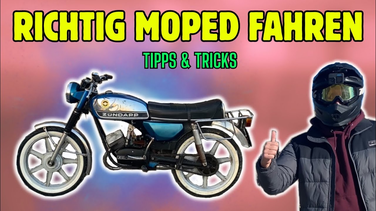 So fährst du richtig MOPED !!! | Zündapp/Simson - YouTube
