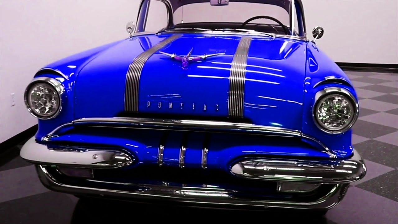 1955 Pontiac Chieftain - Blue Colors 4K Video - YouTube