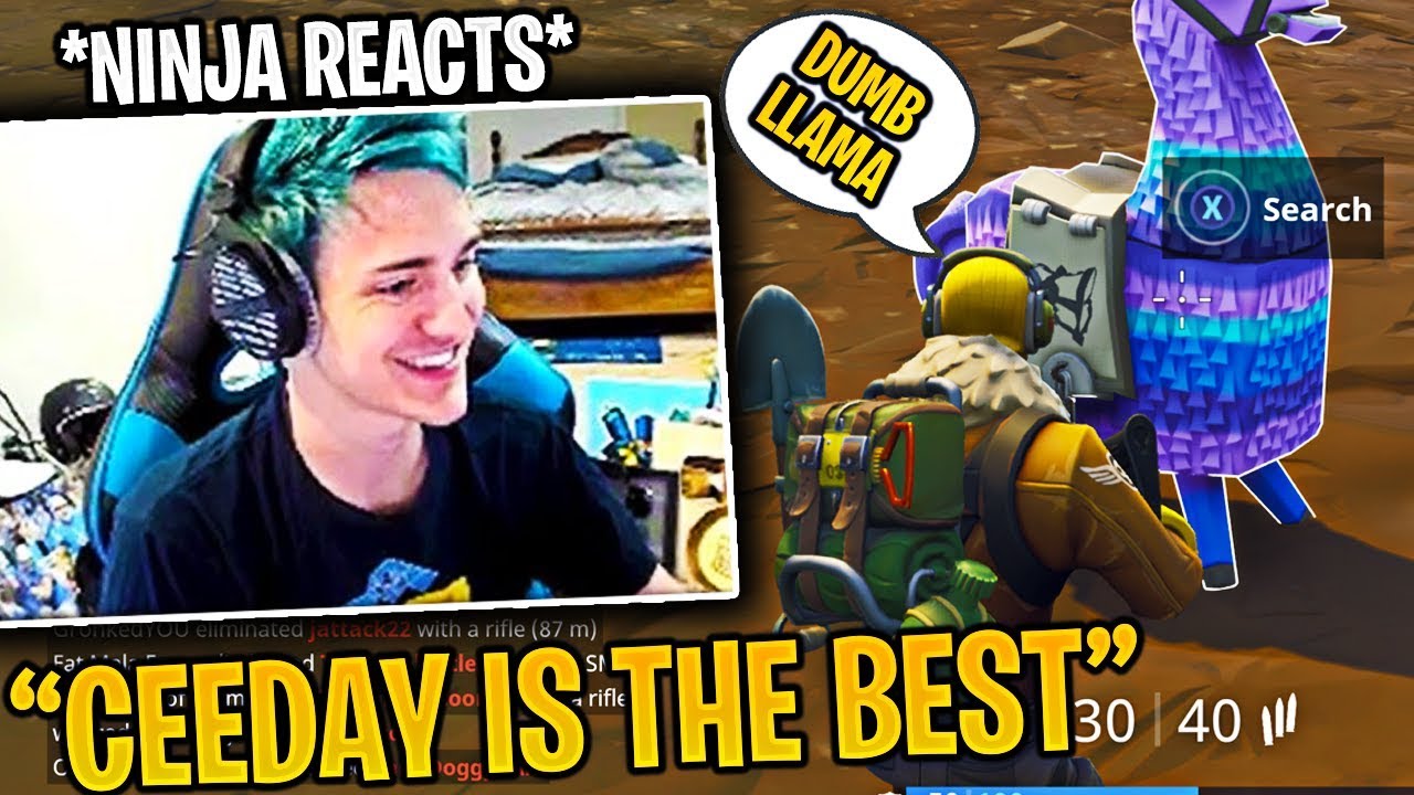 Ninja REACTS to Ceeday "FORTNITE GONE TOXIC" (Ninja Reacts) Fortnite ...