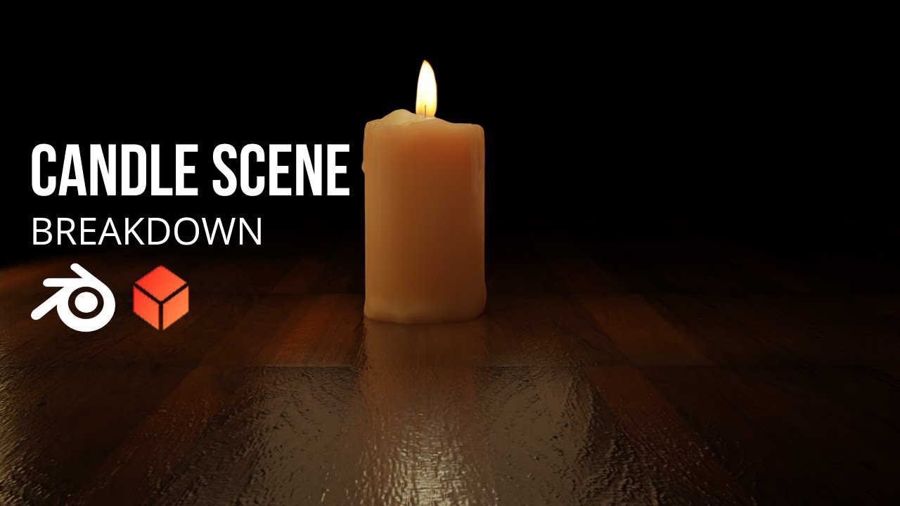 Made a realistic candle (3D BREAKDOWN) in blender 3D - YouTube