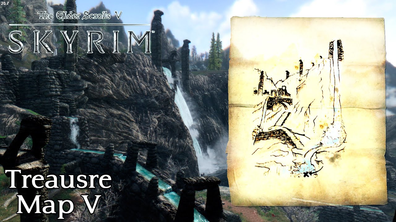Guia Skyrim Mapa do Tesouro 5 (Treasure Map 5) - YouTube