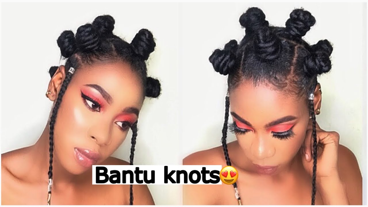 How To |Perfect Bantu knots on Natural hair /Protective Style - YouTube