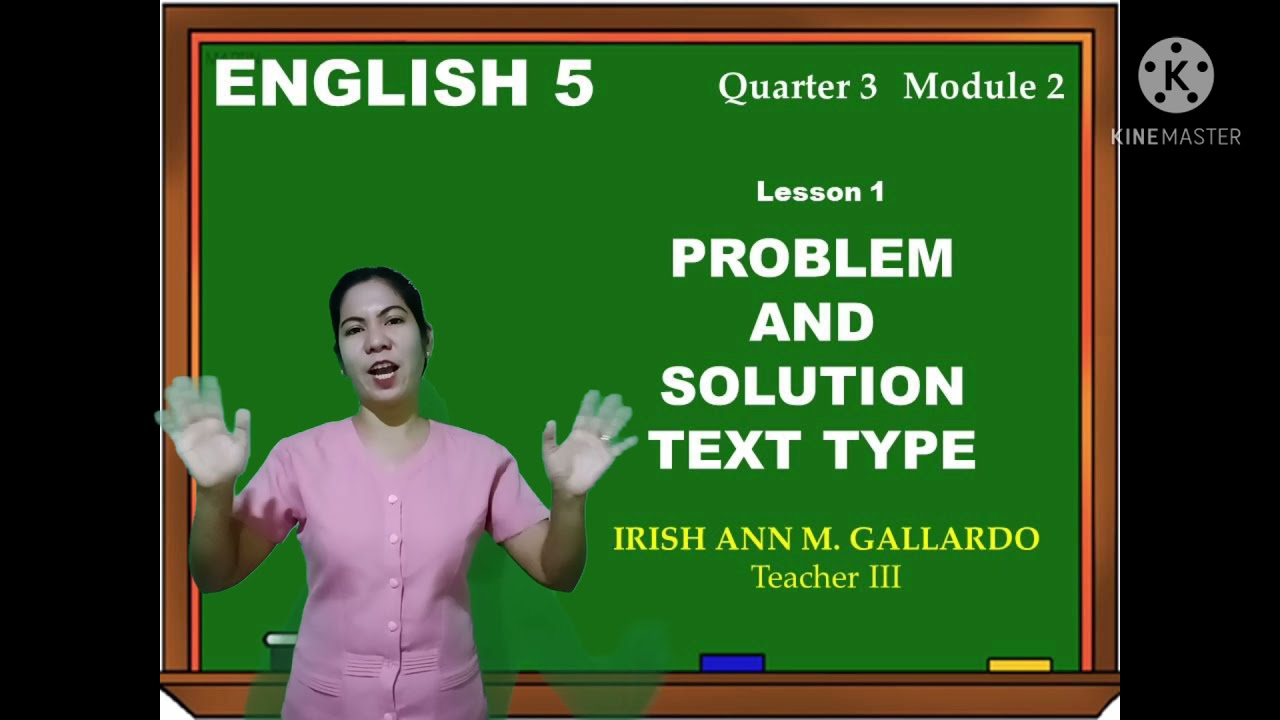 English 5 Problem And Solution Text Types YouTube English 5 Problem And Solution Text Types YouTube